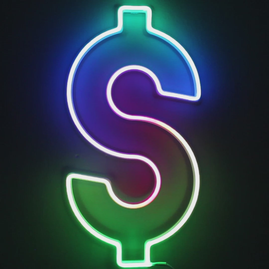 LED Neon Dollar $ Animated LED Neon Sign - DancingNeon – Dancing Neon